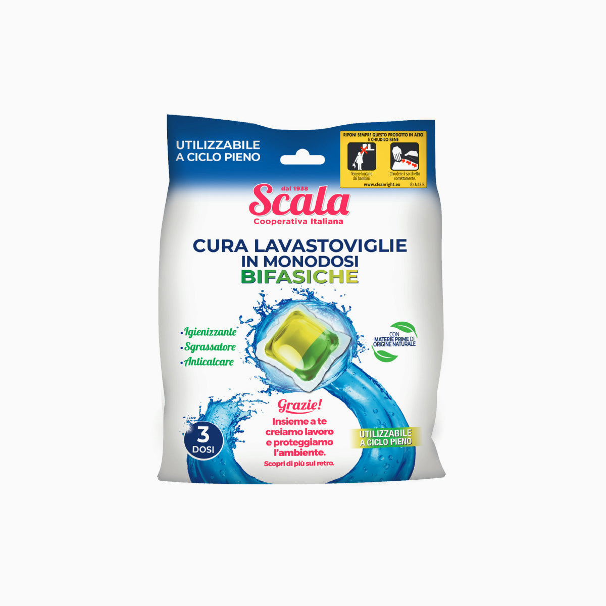 Scala Dishwasher Cleaner Biphasic Tabs 3X25G – MUST_HAVES MALTA